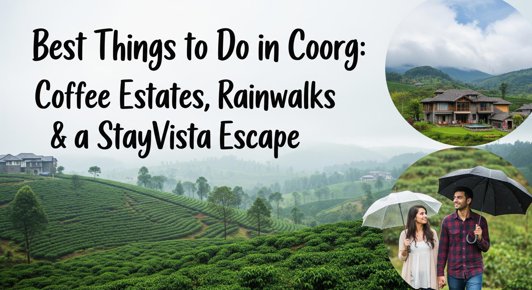Best Things to Do in Coorg: Coffee Estates, Rainwalks & a StayVista ...